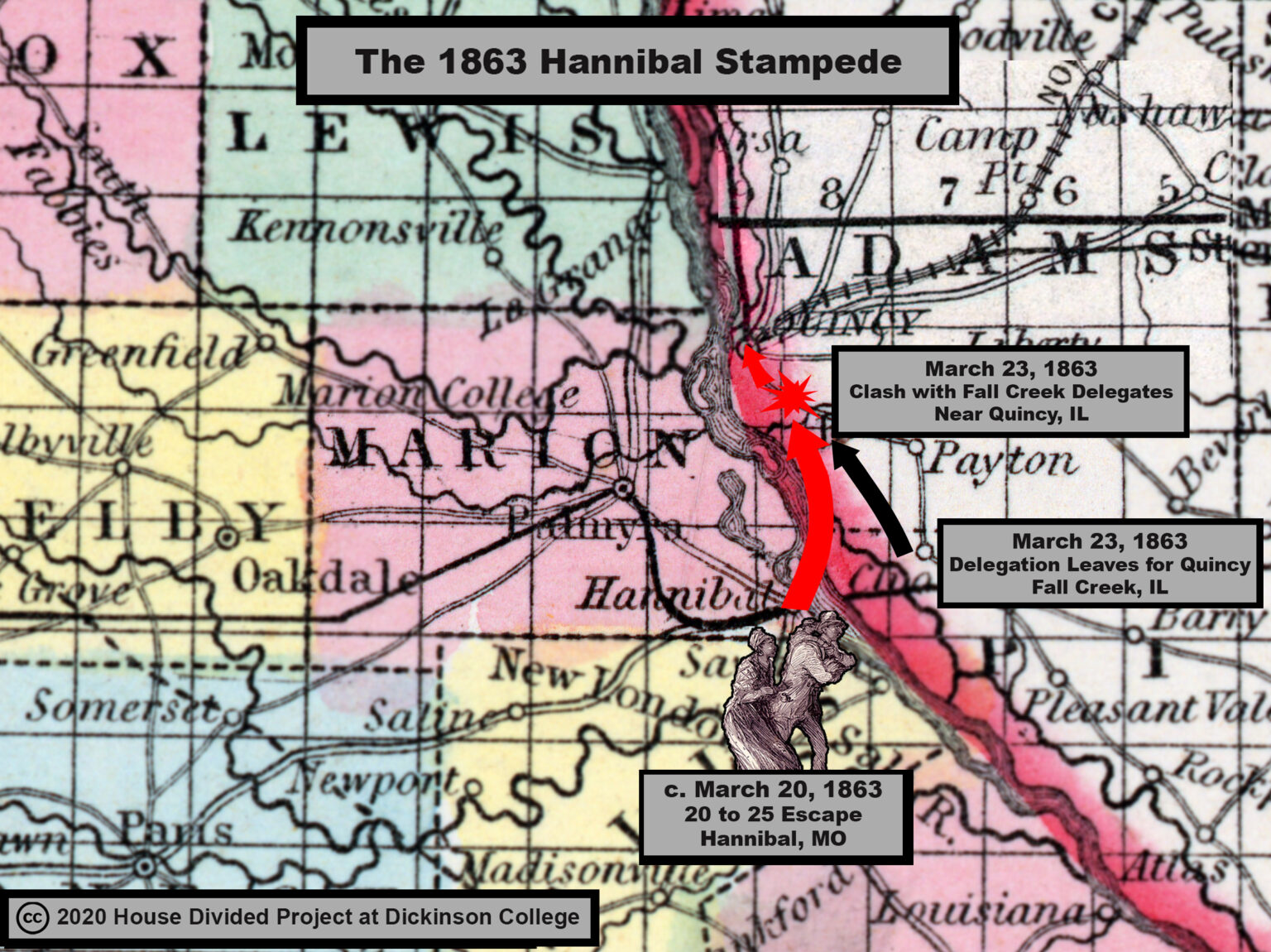 1863 Hannibal Stampede | Slave Stampedes on the Southern Borderlands