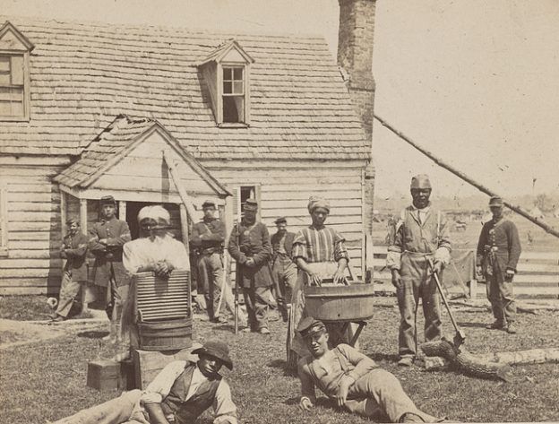 Enslaved people behind Union lines, Yorktown, Virginia, May 1862 ...