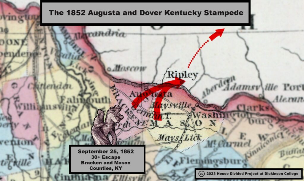 The 1852 Augusta and Dover Kentucky Stampede | Slave Stampedes on the ...